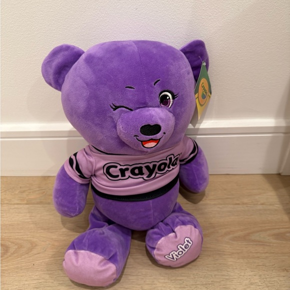 Crayola | Toys | Crayola Violet Winking Plush Bear New With Tag | Poshmark
